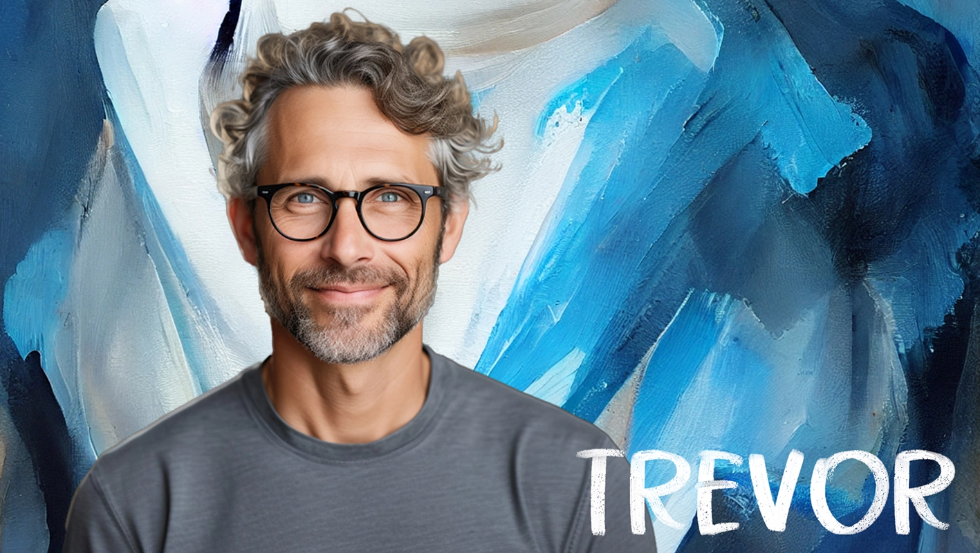 Meet Trevor Hanson - Painting Celia by Maya Bairey